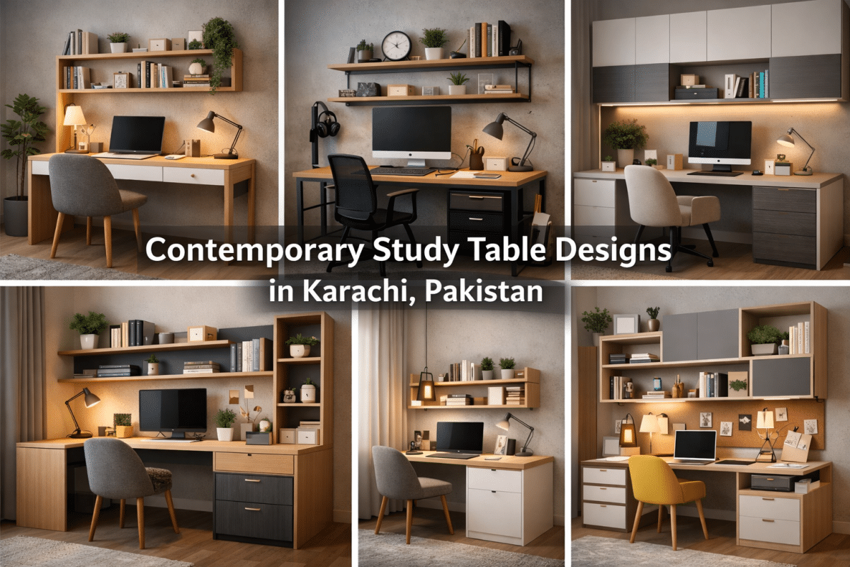 5 Contemporary Study Table Designs in Karachi