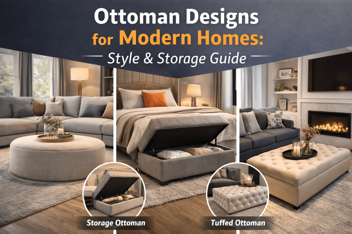 Ottoman Designs for Modern Homes & Stylish Interiors
