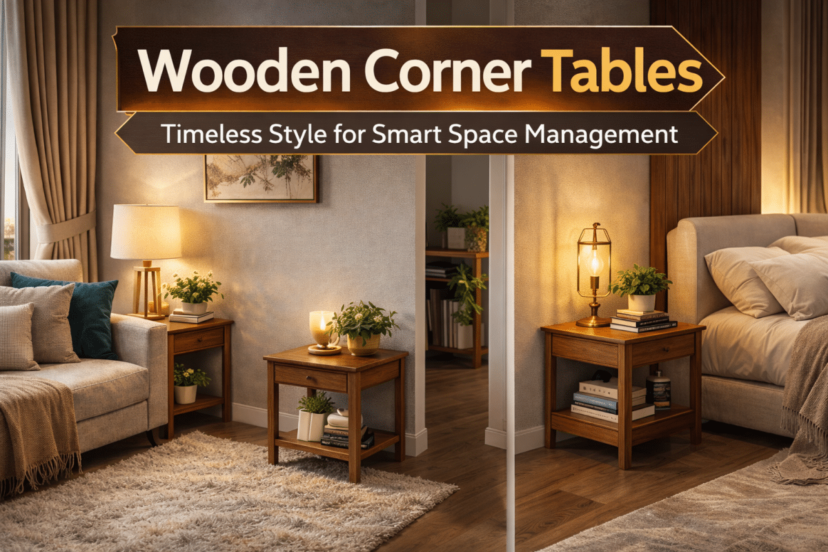 Wooden Corner Tables for Stylish Homes